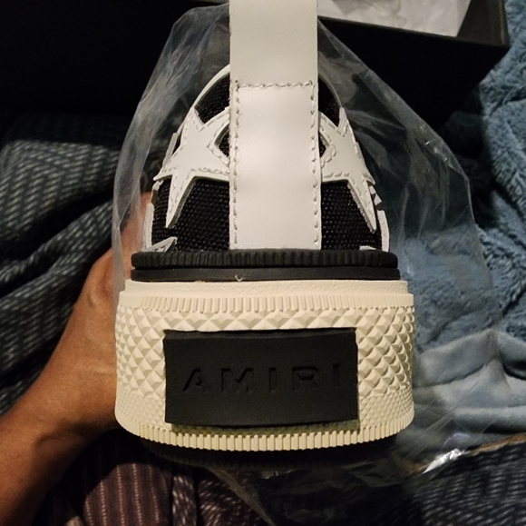 AMIRI | Shoes | Amiri Gymshoe Black Shoe With Gray And White Stars ...